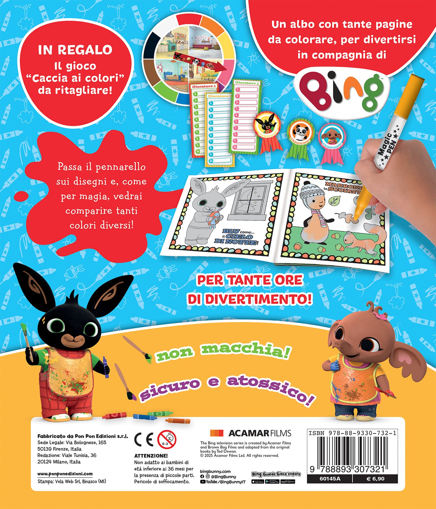 Bing. Albo magico. Scopriamo i colori | Cristina Panzeri | Giunti Editore